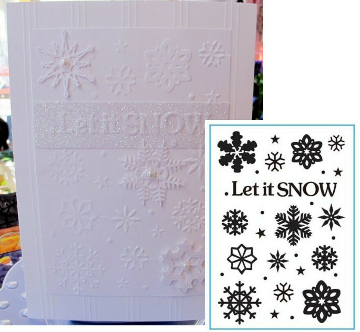 LET IT SNOW by Gina Marie WINTER - CHRISTMAS - A2 EMBOSSINg Folder - I ...