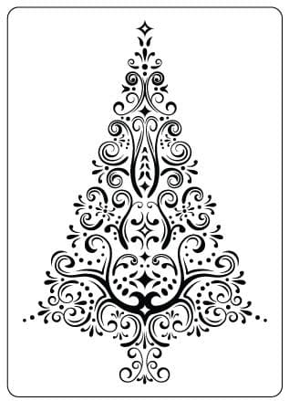 LACE SWIRL CHRISTMAS TREE by Crafts Too ! - EMBOSSINg Folder - A4 - La ...
