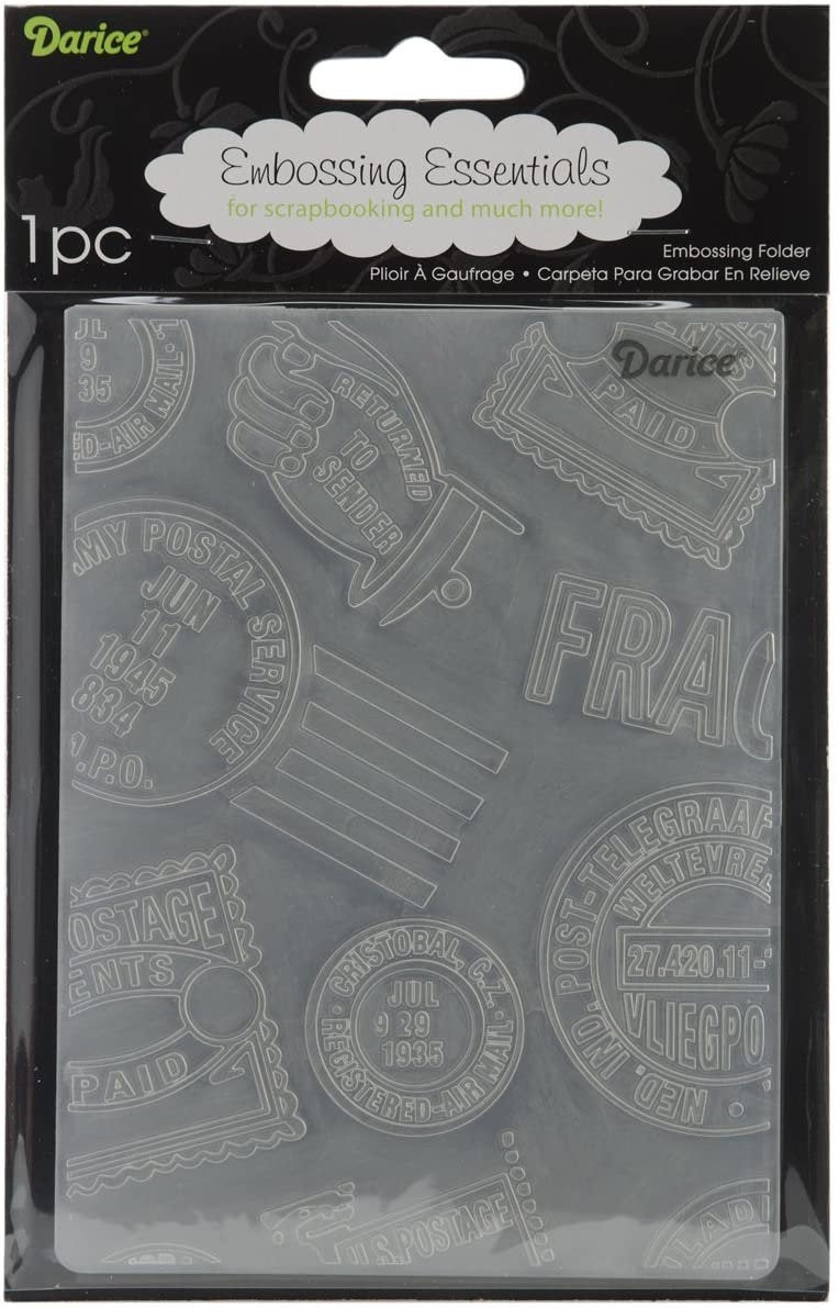 POSTAGE INTERNATIONAL STAMPs - EMBOSSiNG Folder - A2 - Makes Cute Card ...