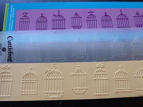 Cuttlebug - BIRDCAGES BORDER - EMBOSSING FOLdERs BORdERs - 12 " long ...