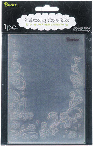 FLORAL BORDER by DARICE - Lovely Embossing Folder - EMBOSsING FoLDeRS ...